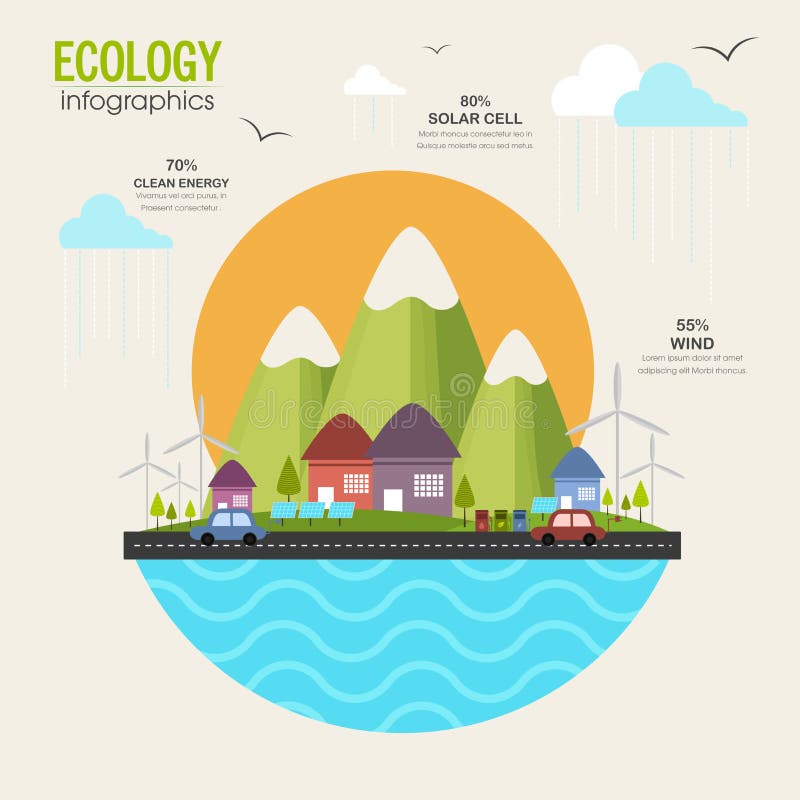 Creative Ecology Infographic Elements Layout. Stock Illustration ...