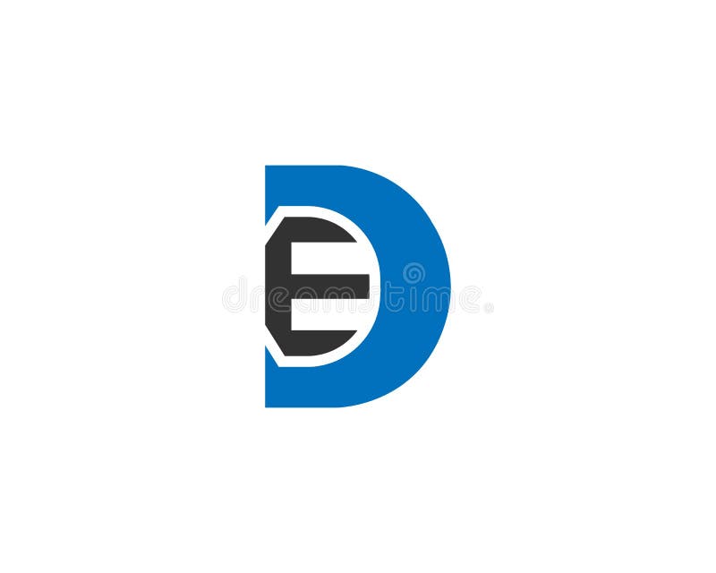 Creative ED and DE Abstract Initial Logo Stock Vector - Illustration of ...