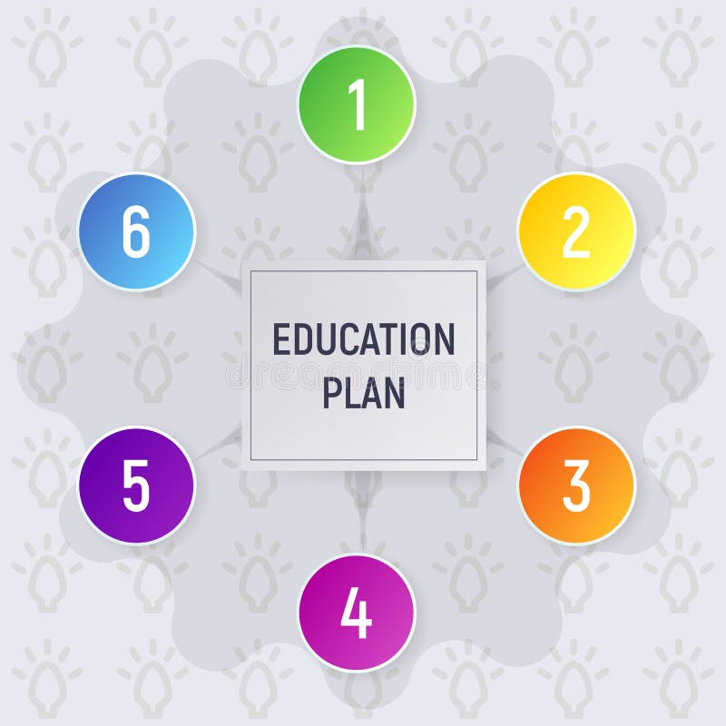 Creative education plan. stock vector. Illustration of education ...