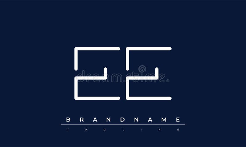 Creative EE Letter Initial Logo Vector Image Stock Vector ...