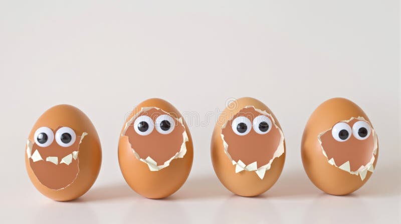 Creative Eggs with Googly Eyes and Funny Faces Bringing Laughter To ...