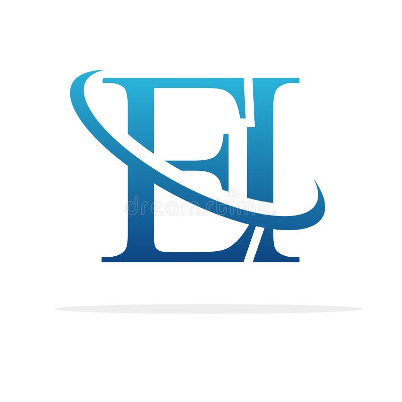 Creative EI Logo Icon Design Stock Vector - Illustration of creative ...