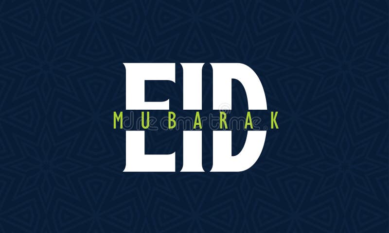 Eid Mubarak As Text Calligraphy and Moon, Quran and Lantern a Festival ...