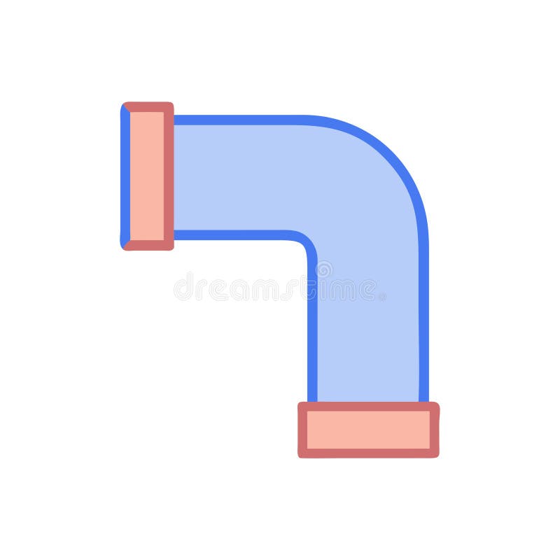 Creative Elbow Pipe Illustration for Effective Routing Stock Vector ...