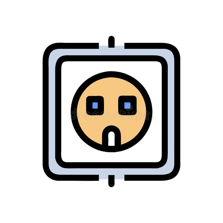 Creative Electrical Outlet Illustration for Safe Usage Stock Vector ...