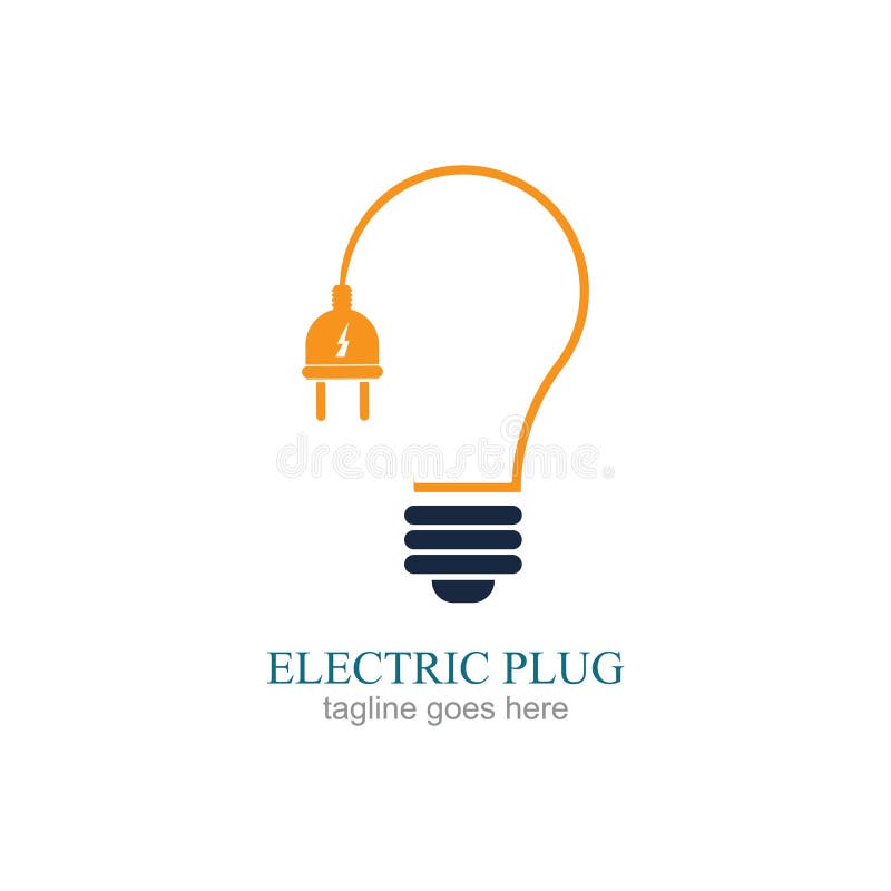 Creative Electrical Plug Logo Concept Vector Design Stock Vector ...