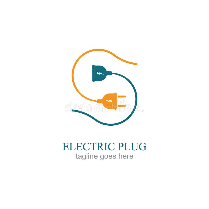 Creative Electrical Plug Logo Concept Vector Design Stock Vector ...
