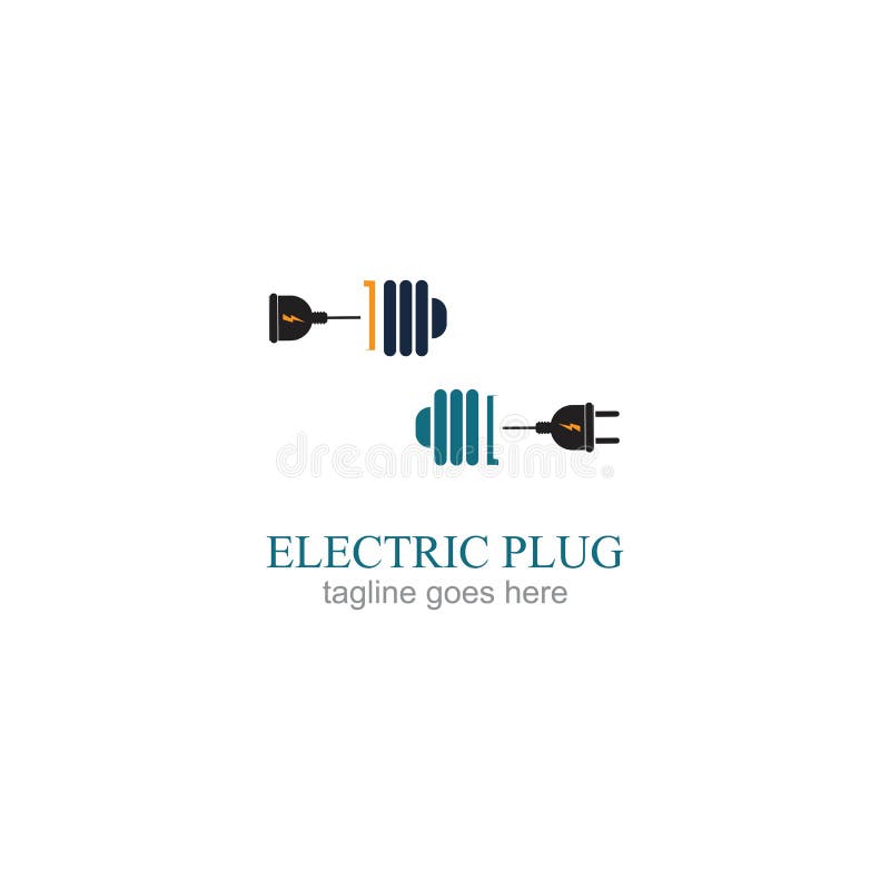 Creative Electrical Plug Logo Concept Vector Design Stock Vector ...