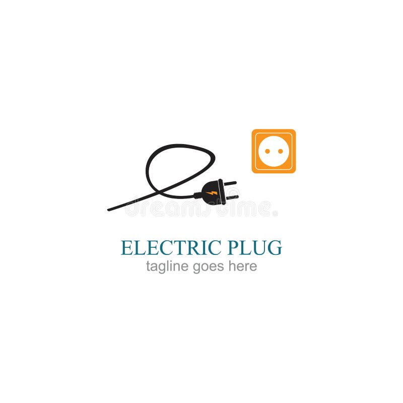 Creative Electrical Plug Logo Concept Vector Design Stock Vector ...