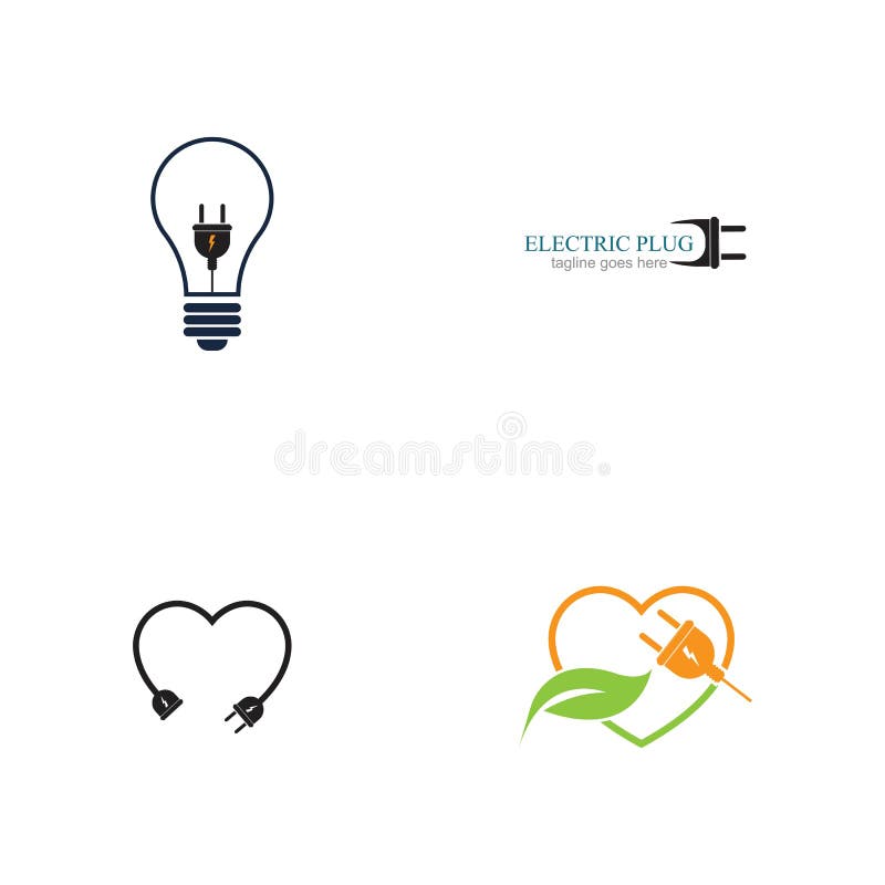 Creative Electrical Plug Logo Concept Vector Design Stock Vector ...