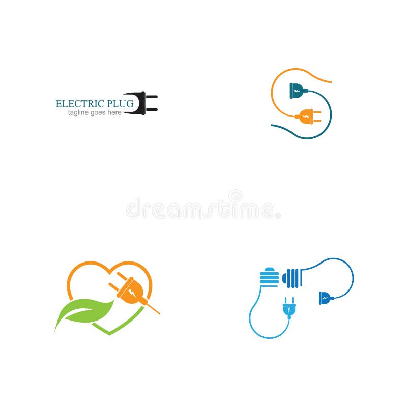 Creative Electrical Plug Logo Concept Vector Design Stock Vector ...