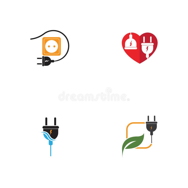 Creative Electrical Plug Logo Concept Vector Design Stock Vector ...