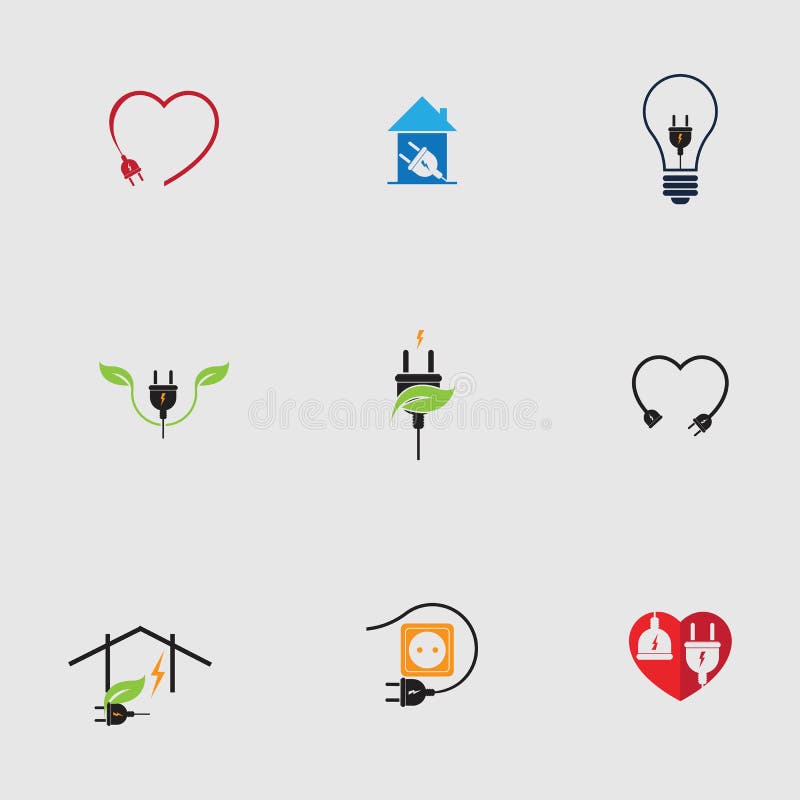 Creative Electrical Plug Logo Concept Vector Design Stock Vector ...