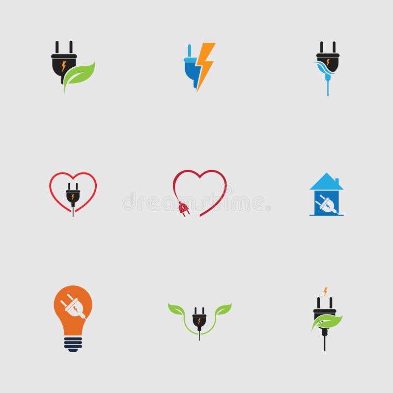 Creative Electrical Plug Logo Concept Vector Design Stock Vector ...