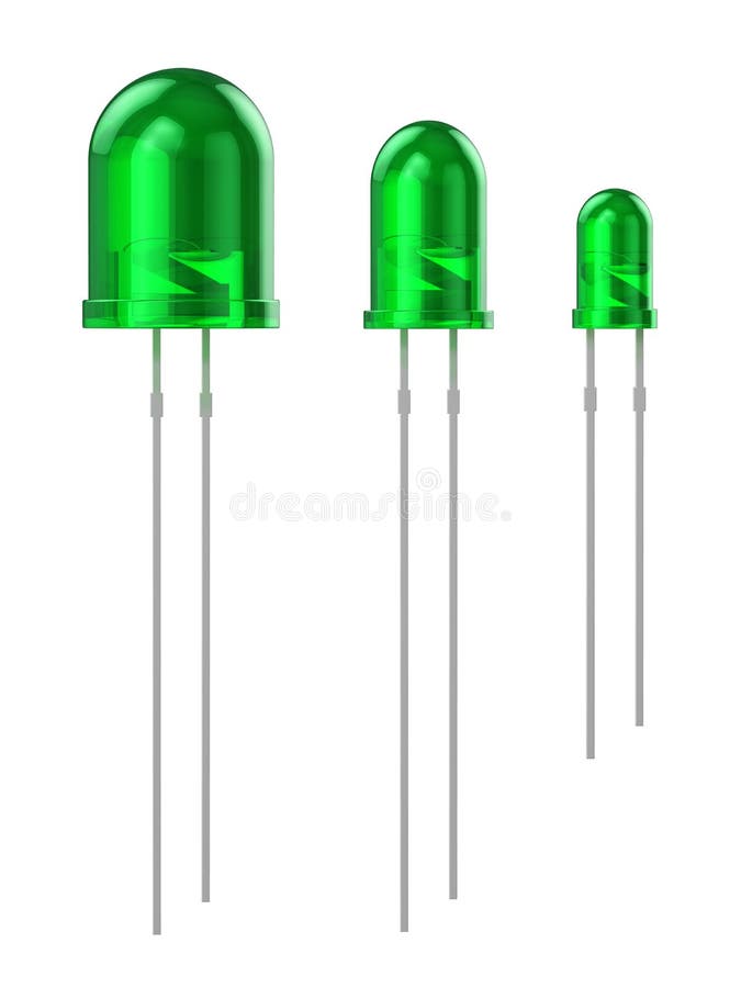 Set of color LEDs stock illustration. Illustration of industry - 26386376