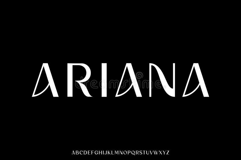 Creative Elegant Decorative Typeface Alphabet Font Vector. Modern ...