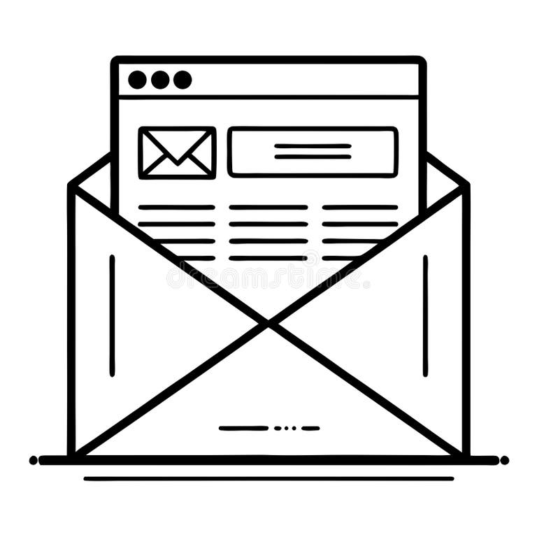 Creative Email Communication in Envelope with Webpage Elements for ...
