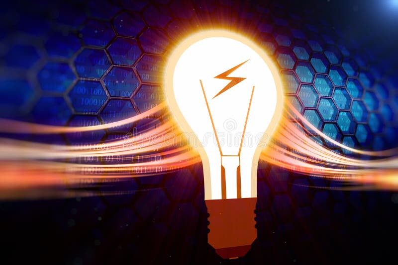 Creative Energy Power Concept Shown by Pencil in a Shape of Lightning ...