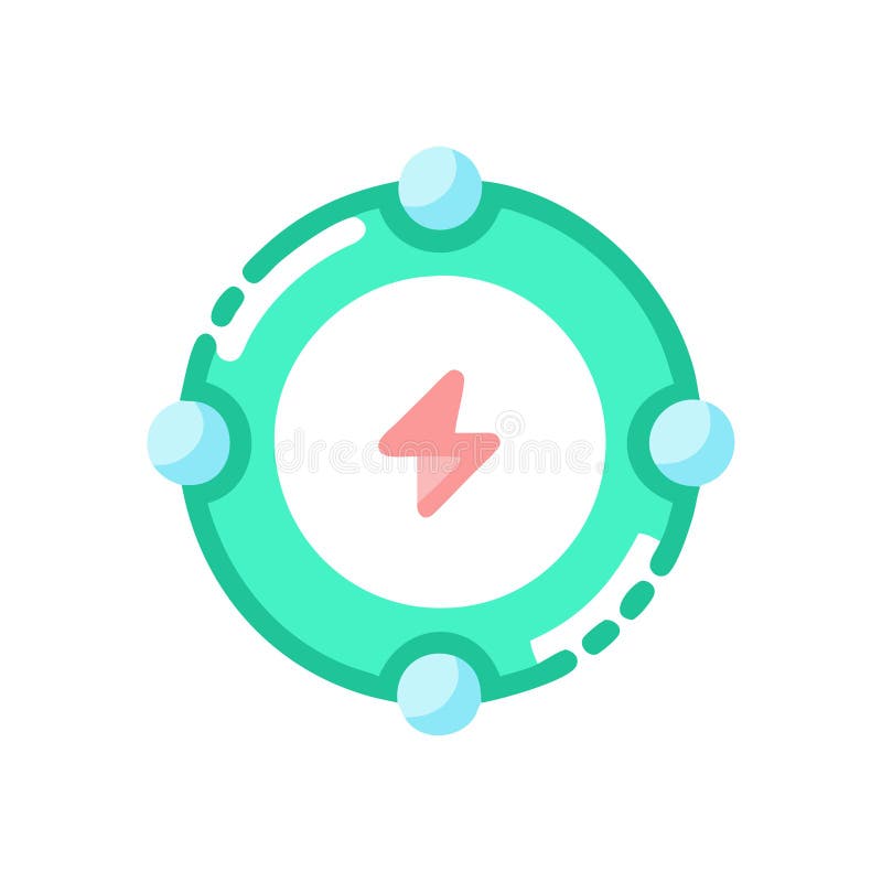 Creative Energy Ring Icon for Sorcery Stock Illustration - Illustration ...