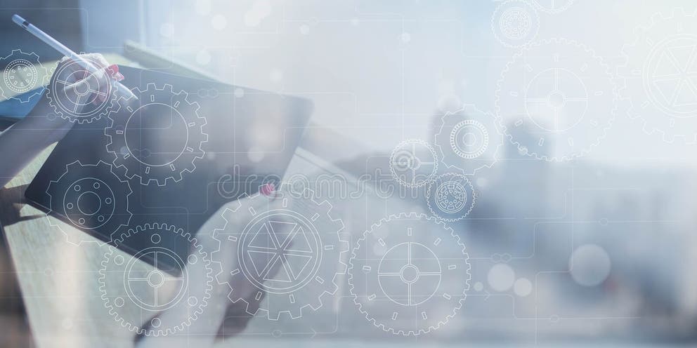 Creative Engineering and Automation Design Stock Image - Image of ...