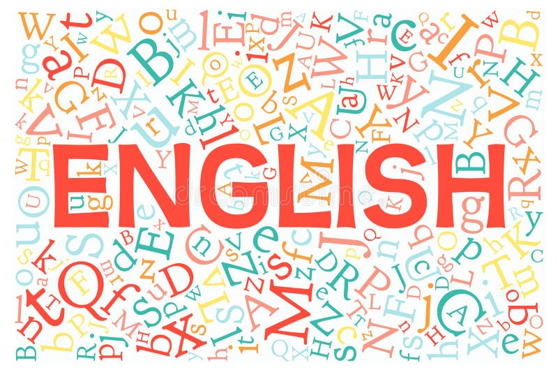 Creative English Alphabet Texture Background Stock Illustration ...