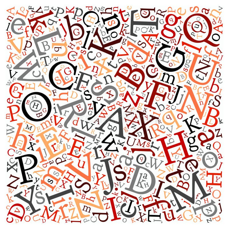 Creative English Alphabet Texture Background Stock Illustration ...