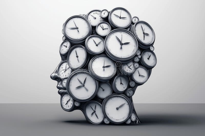 A Creative Ensemble of Clocks Forming a Human Silhouette that Embodies ...