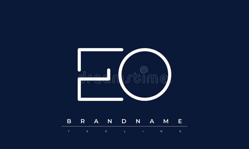 Creative EO Letter Initial Logo Vector Image Stock Vector ...