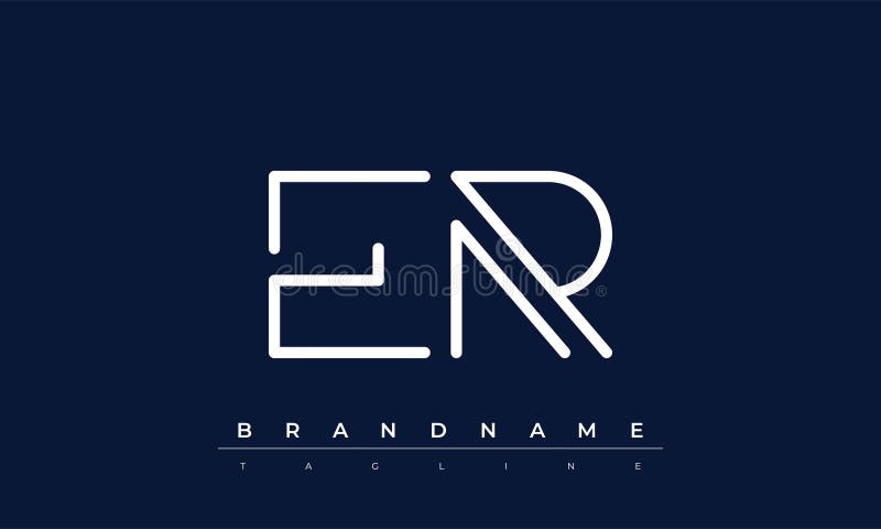 Creative ER Letter Initial Logo Vector Image Stock Vector ...