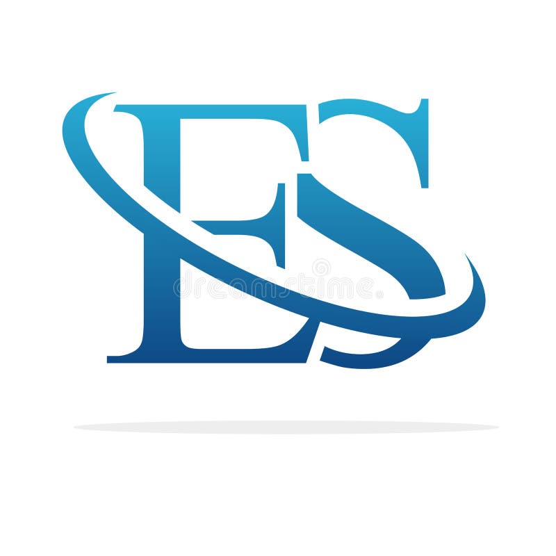 Creative ES Logo Icon Design Stock Vector - Illustration of word ...