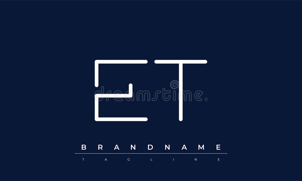 Creative ET Letter Initial Logo Vector Image Stock Vector ...