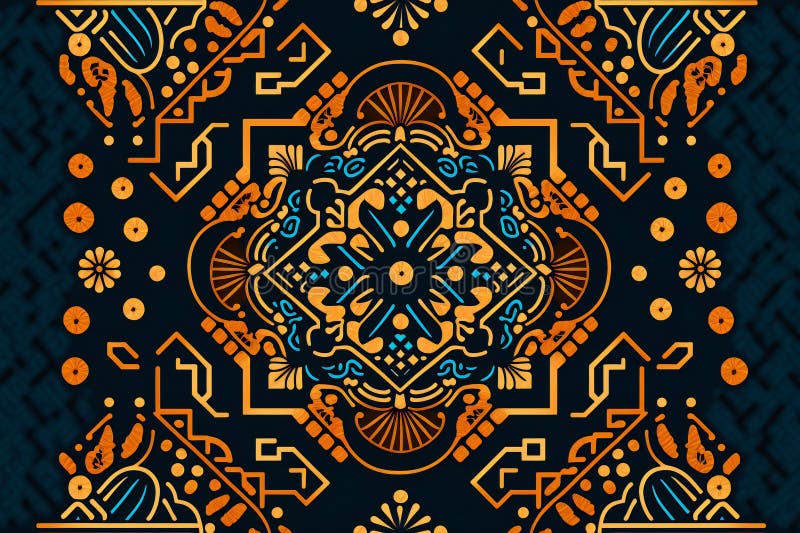 Creative Ethnic Style Vector Seamless Pattern Unique, Abstract, Textures Stock Illustration ...