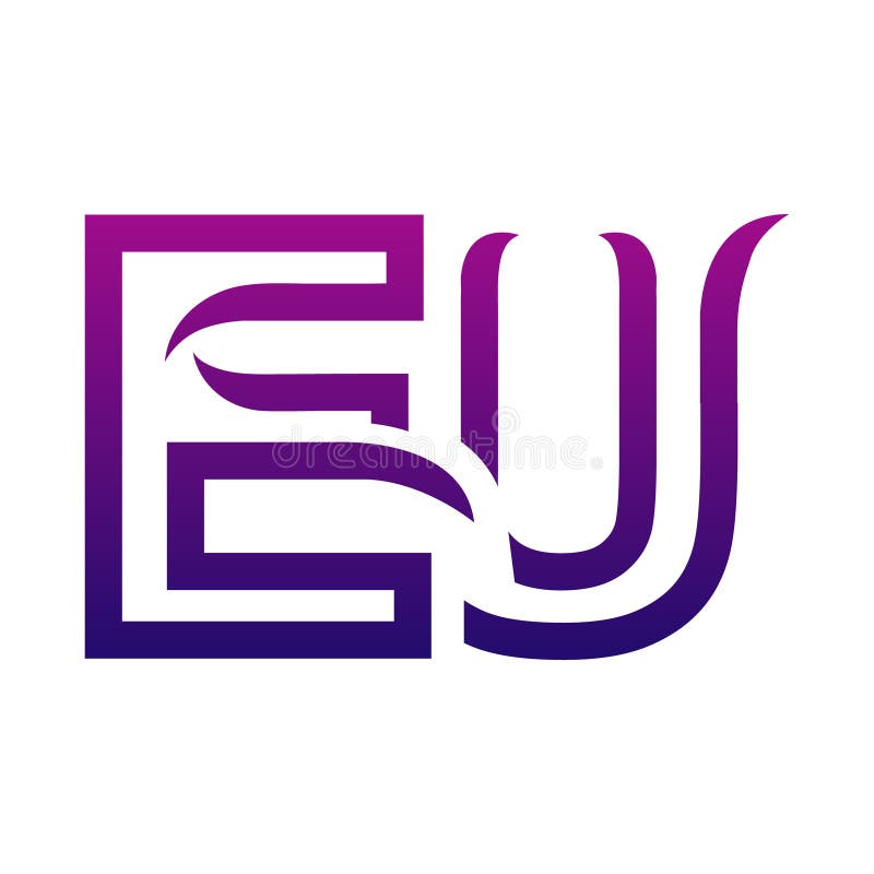 Creative EU Logo Icon Design Stock Vector - Illustration of concept ...
