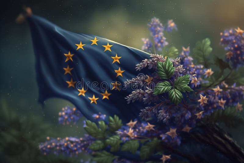 The Creative European Union Symbol Sign Flag , EU in 3D Illustration ... The Creative European Union Symbol Sign Flag , EU in 3D Illustration ...