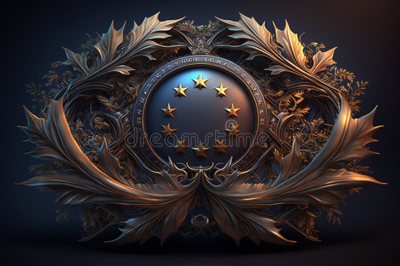 The Creative European Union Symbol Sign Flag , EU in 3D Illustration ... The Creative European Union Symbol Sign Flag , EU in 3D Illustration ...