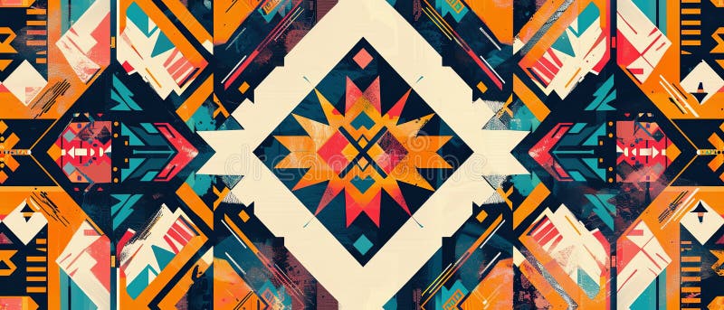Creative Expression with Abstract Aztec Pattern. Explore Your Unique ...