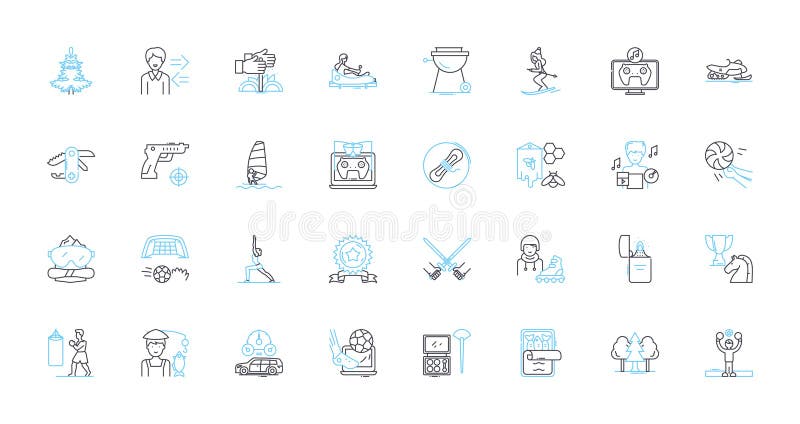 Creative Expression Linear Icons Set. Artistry, Imagination, Ingenuity ...