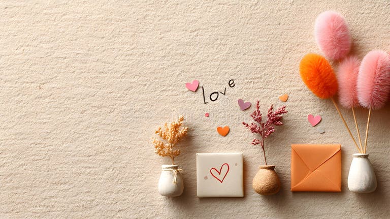 Creative Expression of Love through Decorative Elements and Heartfelt ...