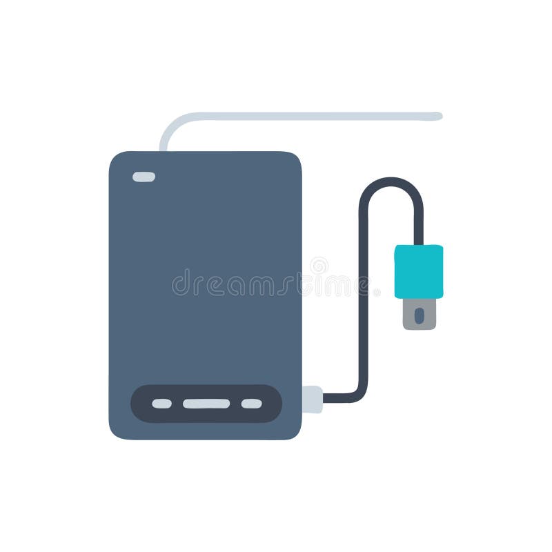 Creative External Hard Drive Design Icon Stock Photo - Illustration of ...