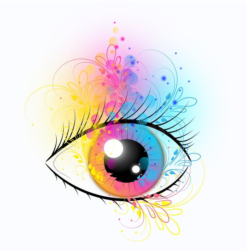 Creative eye stock illustration. Illustration of lash - 51962407