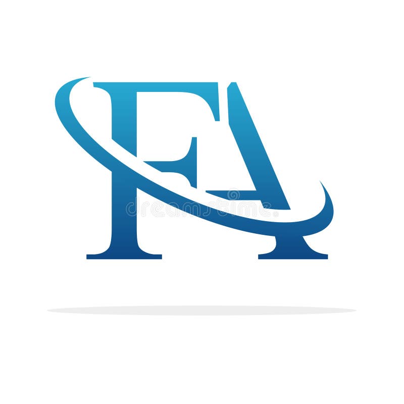 Creative FA Logo Icon Design Stock Vector - Illustration of full ...