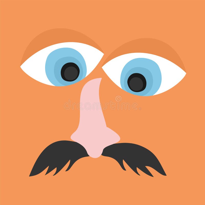 Creative face draw stock vector. Illustration of abstract - 97127703