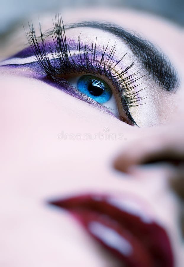 Creative face paint stock image. Image of face, long, human - 8391617