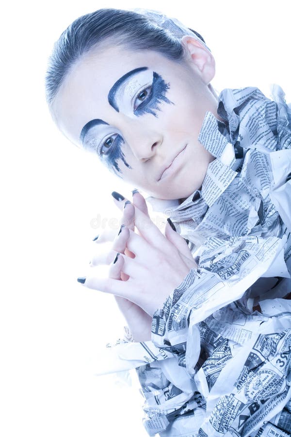 Creative face paint stock image. Image of artificial - 87684591