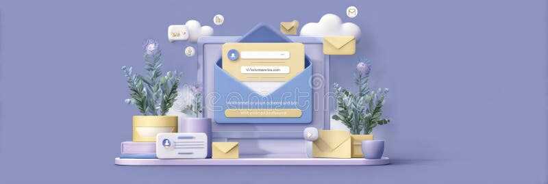 Creative Fake Email Landing Page Design Featuring an Animated Login ...