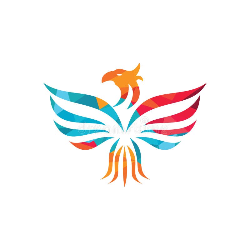 Creative Falcon Vector Logo Design. Stock Vector - Illustration of ...
