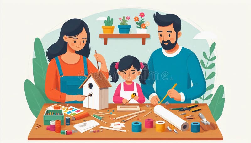 A Creative Family Activity, Building Something Together and Learning ...
