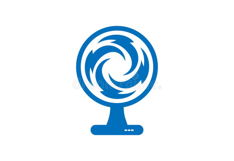 Creative Fan Logo Design, Vector Illustration Stock Illustration ...