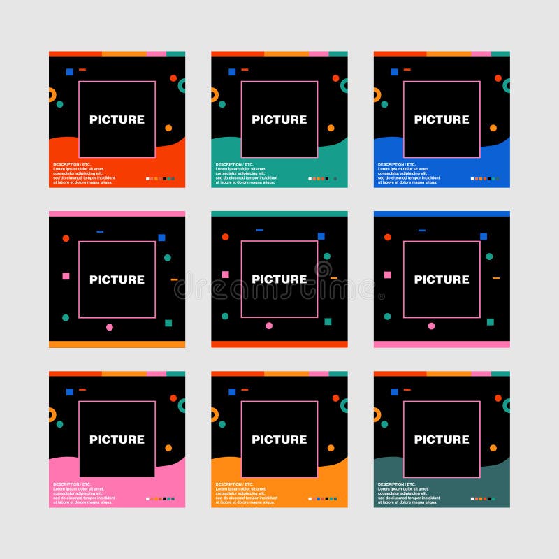Creative Feed Posting Template for Social Media. Pack for Creature Your ...