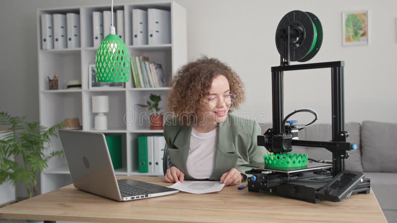 Modeling, Creative Young Woman Use Green Screen Computer To Design ...